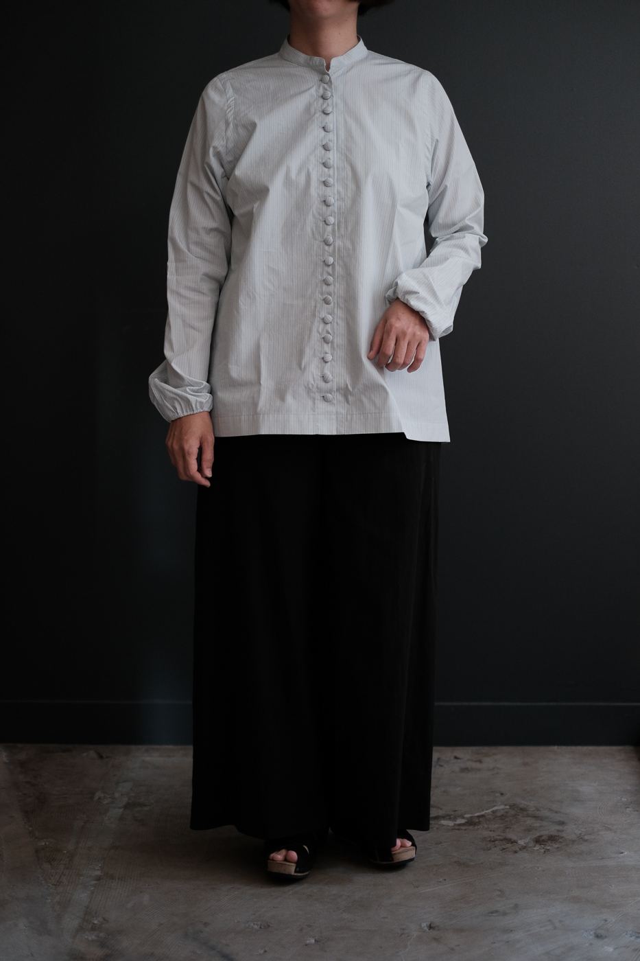 MANY BUTTON SHIRT col.green | Re;li